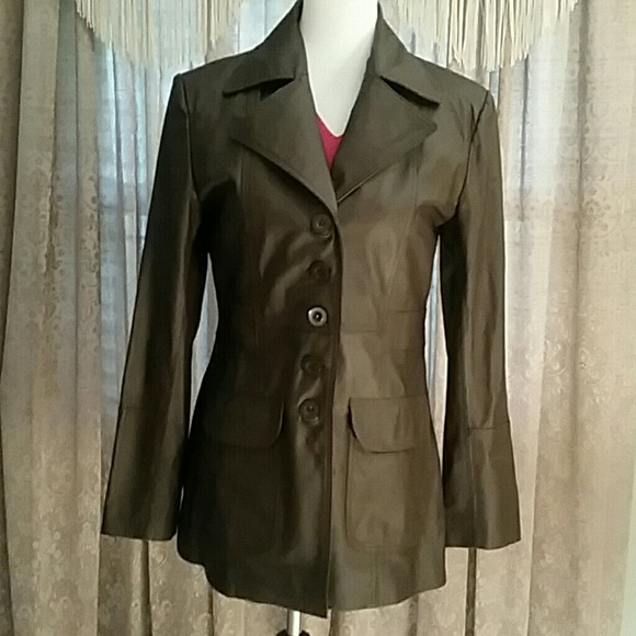 Paris Blues | Jackets & Coats | New Vintage Leather Coat | Poshmark